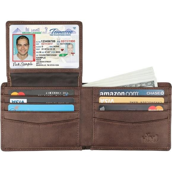 Bags | Wallet For Mengenuine Leather Rfid Blocking Bifold Wallet With 2 ...